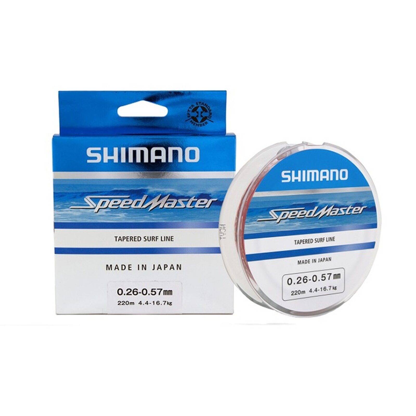 Shimano Speedmaster Surf Taper Leader 10x15m 0,26-0,57mm Clear, 15,99