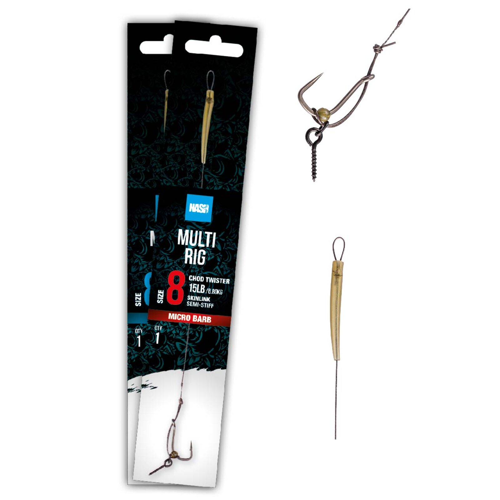 Nash Multi Rig Barbed, 3,29